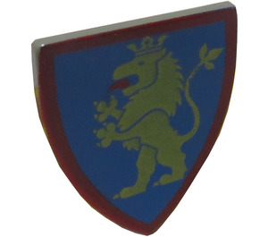 LEGO Triangular Shield (Short) with Yellow Lion on Blue (3846) | Brick Owl