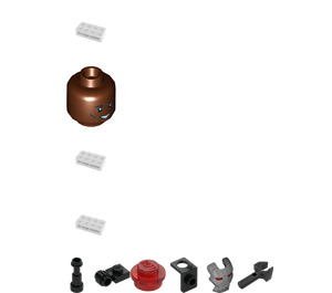 LEGO War Machine with Black and Silver Armor with Red Highlights ...