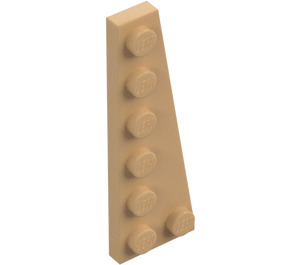 LEGO Warm Tan Wedge Plate 2 x 6 Right (78444) | Brick Owl