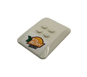 LEGO Wedge 4 x 6 Roof Curved with 'ViTA RUSH racing' Logo Sticker ...