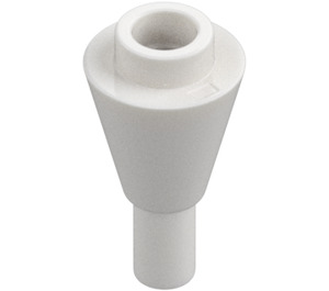LEGO White Cone 1 x 1 Inverted with Bar (11610) | Brick Owl
