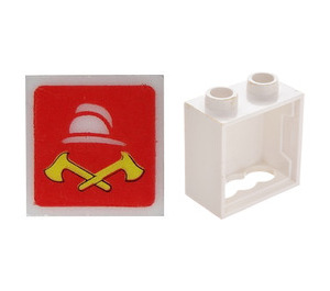 LEGO White Light Brick with Fire Symbols | Brick Owl - LEGO Marketplace