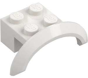 LEGO White Mudguard Brick 2.5 x 4 x 1 with Wheel Arch (28579 / 98282 ...