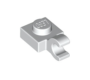 LEGO White Plate 1 x 1 with Horizontal Clip (Thick Open 'O' Clip ...