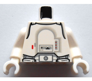 LEGO White Star Wars Stormtrooper Torso with LEGO Logo on Back, White ...