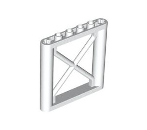 LEGO White Support 1 x 6 x 5 Girder Rectangular (64448) | Brick Owl ...