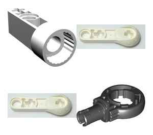 LEGO White Technic Ball Joint Assembly | Brick Owl - LEGO Marketplace