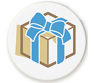 LEGO White Tile 3 x 3 Round with Gift Sticker (67095) | Brick Owl ...