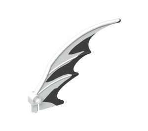 LEGO Wing 8 x 10 with Pin Hole and Axle with Marbled White (55706 / ...