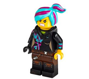 LEGO Wyldstyle with Azure Hair and Folded Hood Minifigure | Brick Owl