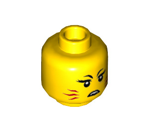 LEGO Yellow Akita Minifigure Head (3626 / 58023) | Brick Owl