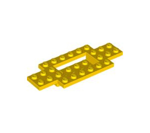 LEGO Yellow Car Base 10 x 4 x 2/3 with 4 x 2 Centre Well (30029 ...