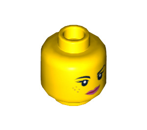 LEGO Yellow Lucy Wyldstyle Head (3626 / 16074) | Brick Owl