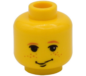 LEGO Yellow Ron Weasley/Vincent Crabbe with Slytherin Outfit Head (3626 ...