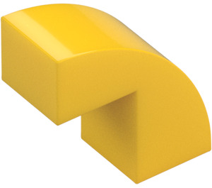 LEGO Yellow Slope 1 x 2 x 1.7 Curved (5907) | Brick Owl