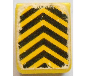 LEGO Yellow Vest with Black Chevrons Sticker (3840) | Brick Owl - LEGO ...