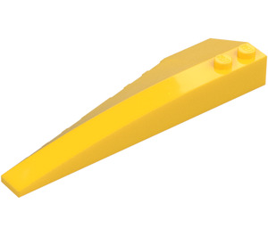 LEGO Yellow Wedge 10 x 3 x 1 Double Rounded Right (50956 / 118557 ...