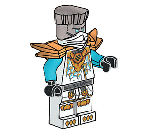 LEGO Zane - Dragons Rising with Dragon Head Tunic Minifigure | Brick ...