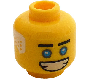 LEGO Zane Minifigure Head (3626 / 34586) | Brick Owl - LEGO Marketplace
