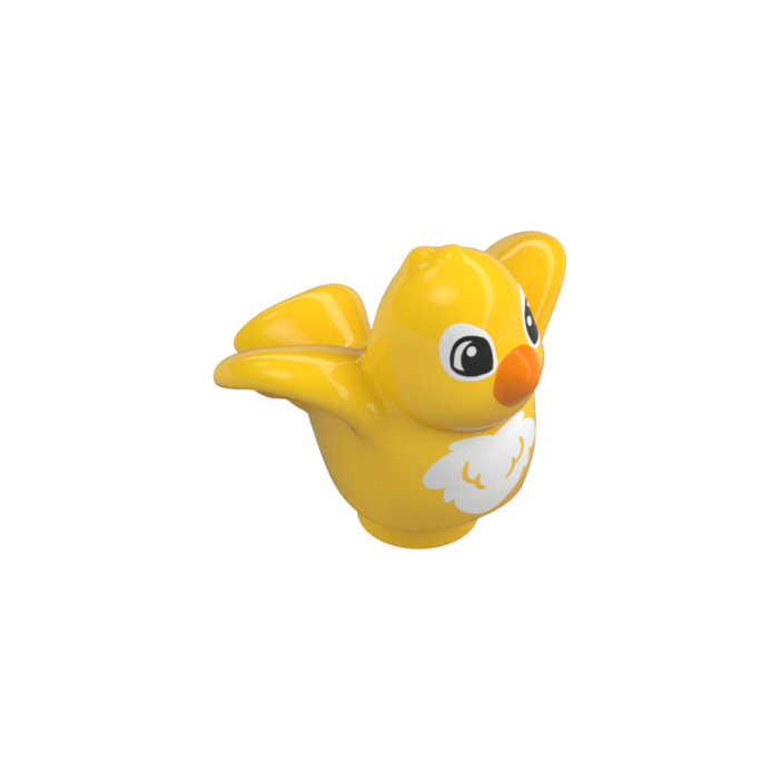 Duplo Bird with White Feathers and Orange Beak (29464 / 46561) | Brick Owl
