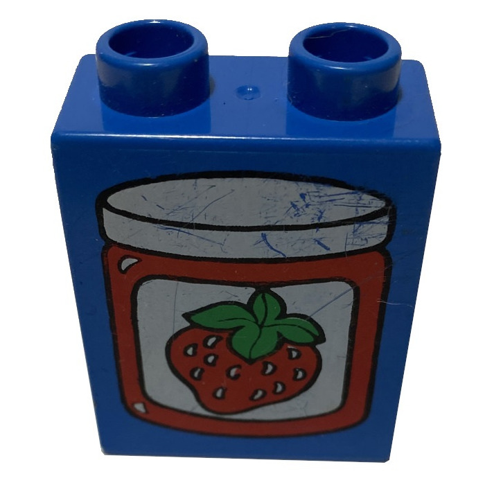 Duplo Brick 1 x 2 x 2 with Strawberry Jam Jar (4066) | Brick Owl - LEGO ...