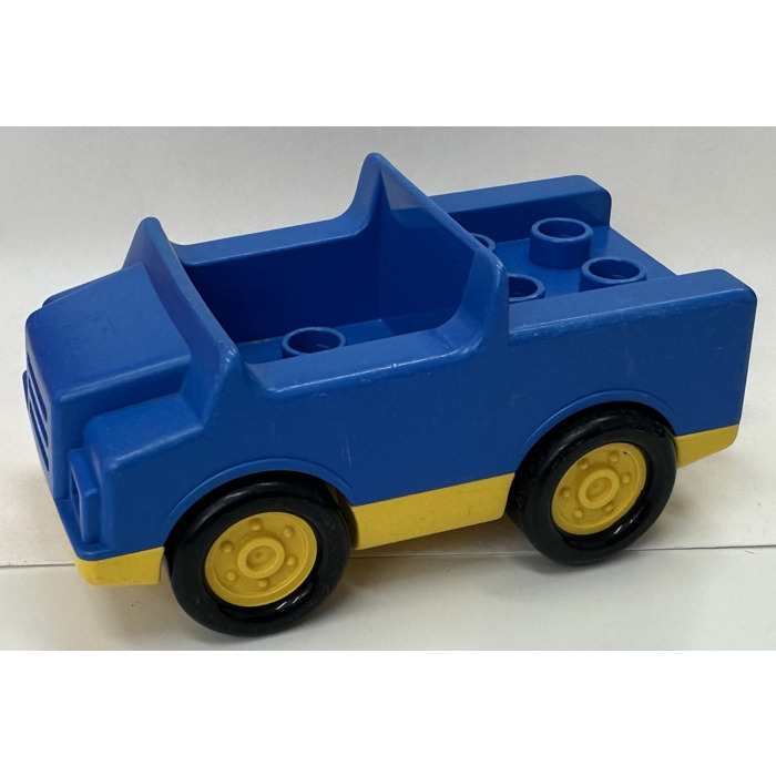 Duplo Blue Car with Yellow Base and 1 Stud Seat | Brick Owl - LEGO ...