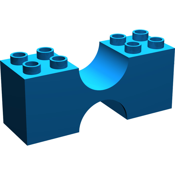 Duplo Blue Double arch 2 x 6 x 2 | Brick Owl - LEGO Marketplace