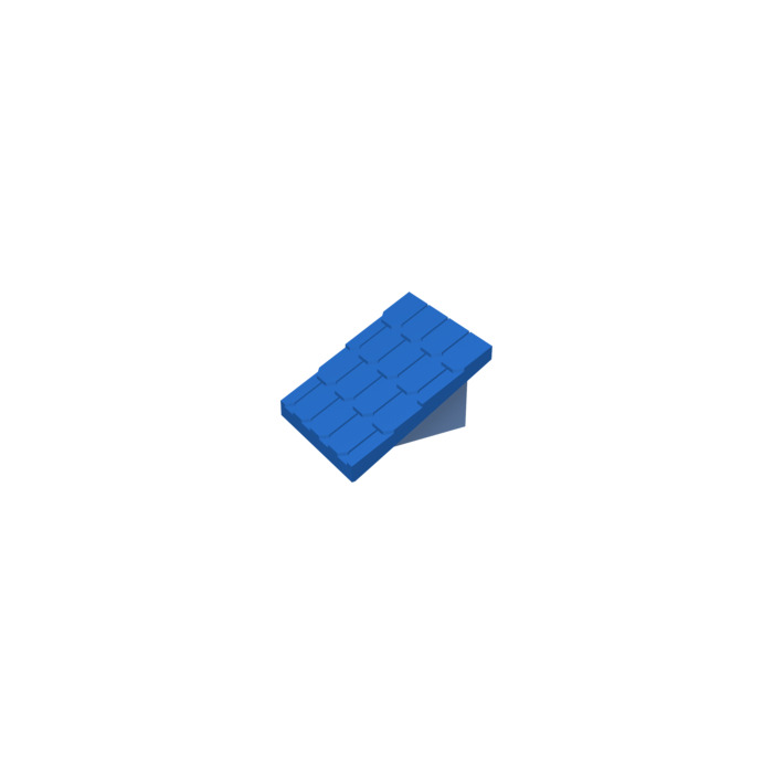 Duplo Blue Shingled Roof 2 x 4 x 2 with Medium Blue Base (55958 / 73566 ...