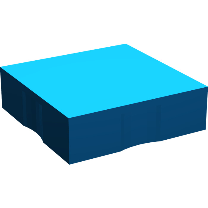 Duplo Tile 2 x 2 with Side Indents with Blue Isosceles Triangle (6309 / ...