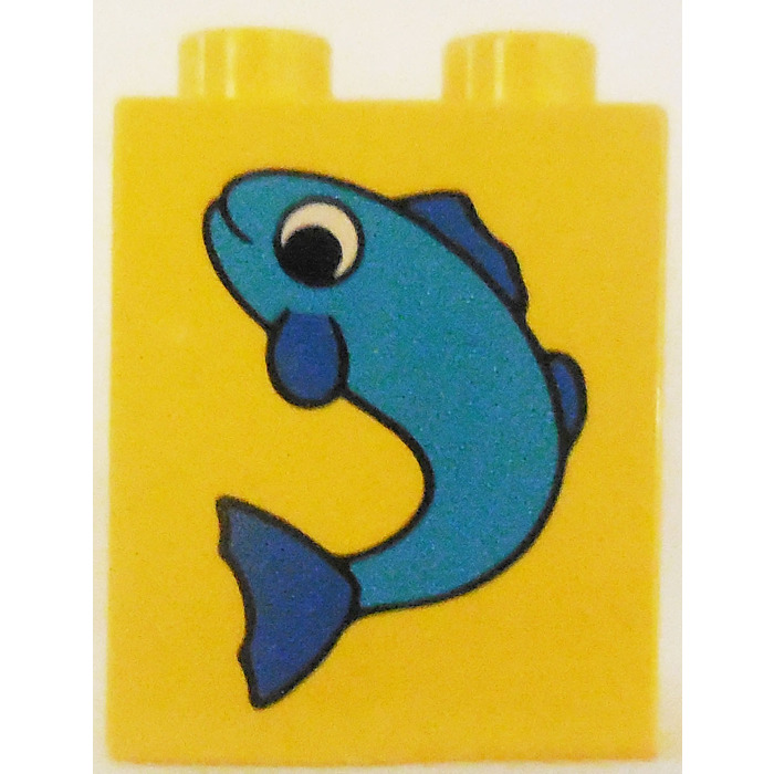 Duplo Brick 1 x 2 x 2 with Fish without Bottom Tube (4066) | Brick Owl ...