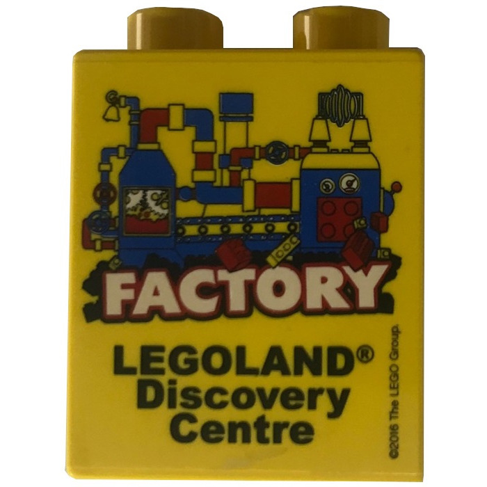 Duplo Brick 1 x 2 x 2 with Legoland Discovery Center Factory 2012 (4066 ...