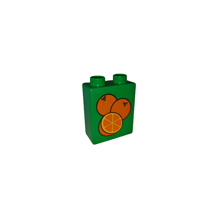 Duplo Brick 1 x 2 x 2 with Oranges (4066) | Brick Owl - LEGO Marketplace