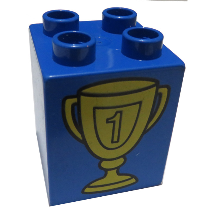 Duplo Brick 2 x 2 x 2 with Yellow First Place Trophy (31110 / 82766 ...