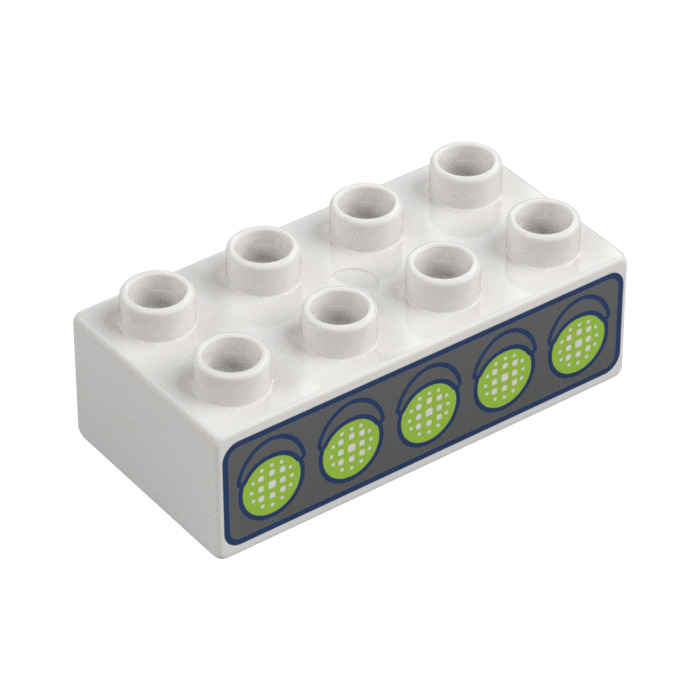 Duplo Brick 2 x 4 with Red Lights (3011) | Brick Owl - LEGO Marketplace