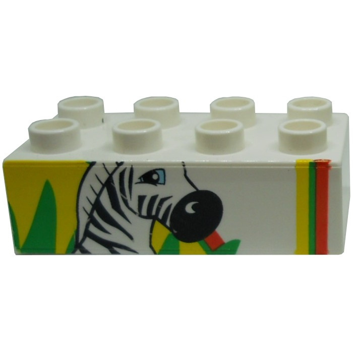 Duplo Brick 2 x 4 with Zoo Time Mosaic Section (3011) | Brick Owl ...