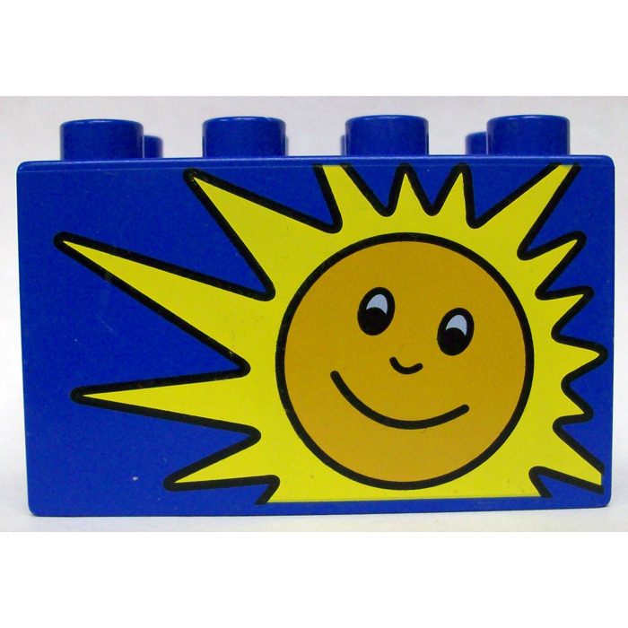 Duplo Brick 2 x 4 x 2 with Happy Yellow Sun (31111 / 82875) | Brick Owl ...