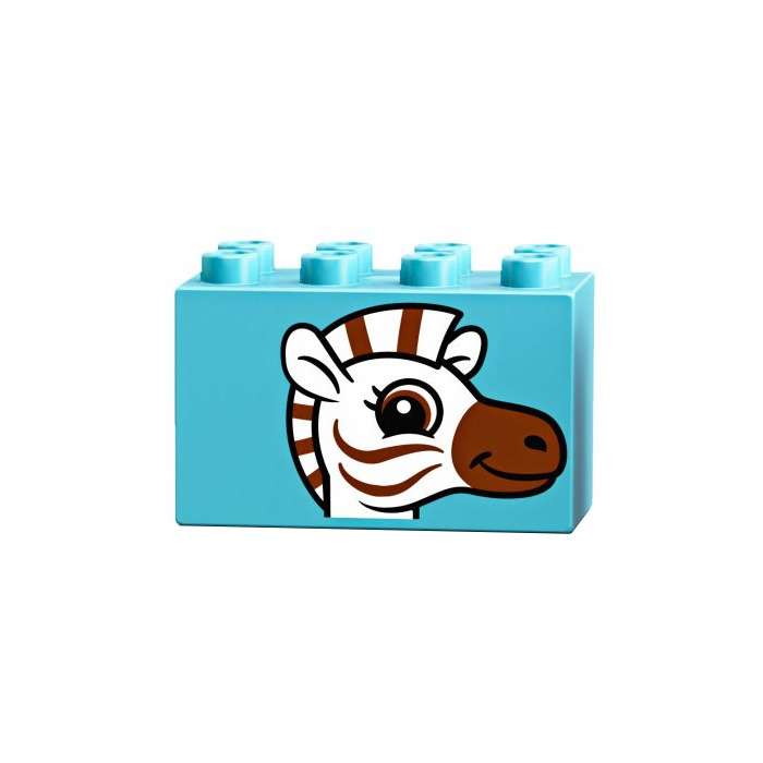Duplo Brick 2 x 4 x 2 with Zebra Head (31111 / 43513) | Brick Owl ...