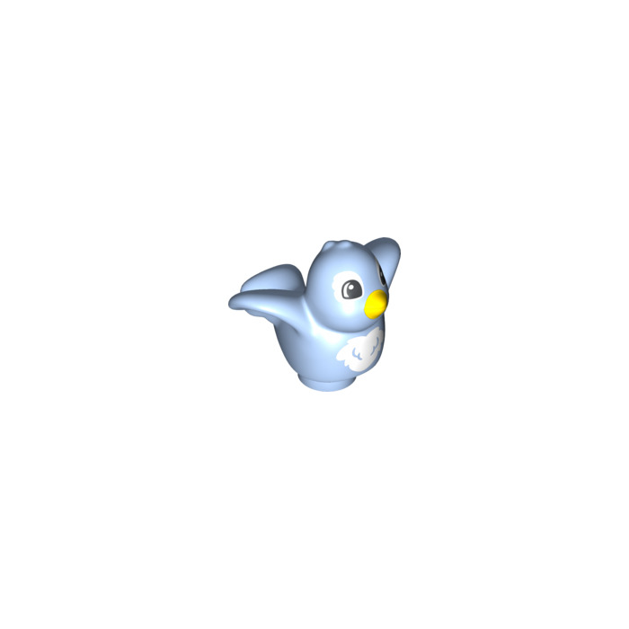 Duplo Bright Light Blue Bird with White Feathers and Yellow Beak (27370 ...