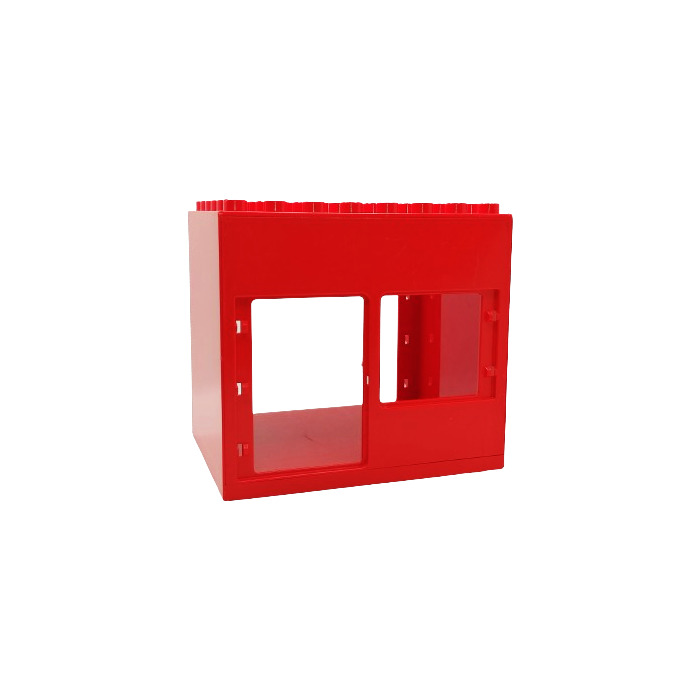 Duplo Building Block 6 x 8 x 6 with Wide Door, Door, and Window Opening ...