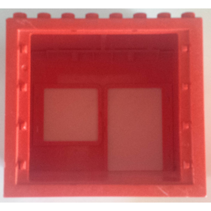 Duplo Building Block 6 x 8 x 6 with Wide Door, Door, and Window Opening ...