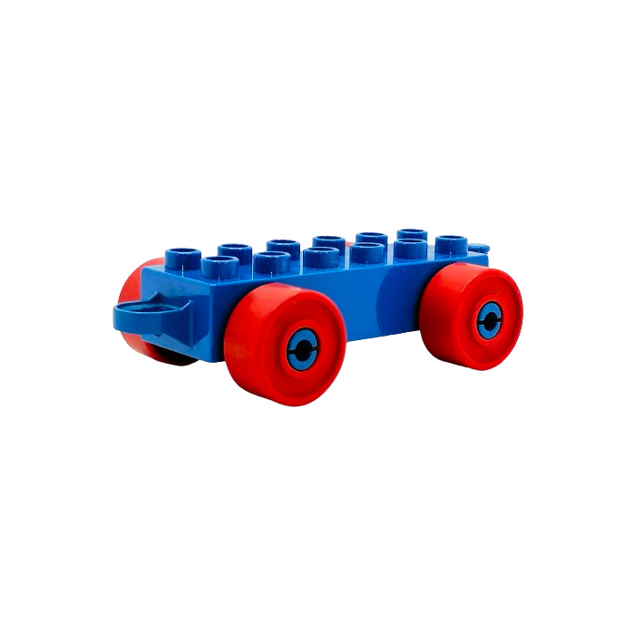 Duplo Car Chassis 2 x 6 with Red wheels (Closed Hitch) | Brick Owl ...