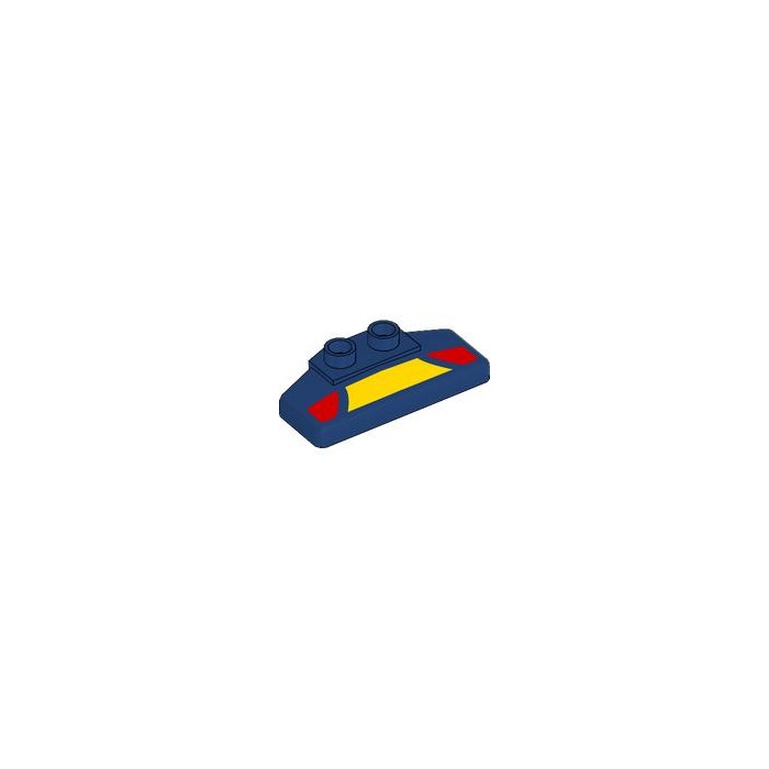 Duplo Car Wing 2 x 4 with Yelllow and Red Sections (110606) | Brick Owl ...