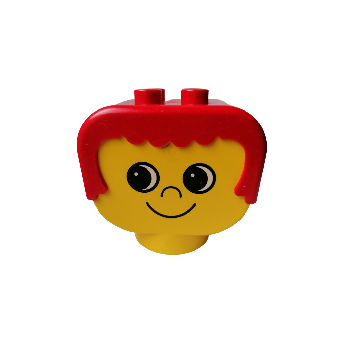 Duplo Head Brick with red hair and smile | Brick Owl - LEGO Marketplace