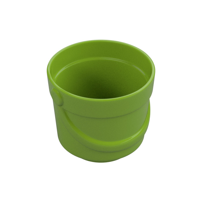 Duplo Lime Bucket with Fixed Handle (5490 / 82562) | Brick Owl - LEGO ...