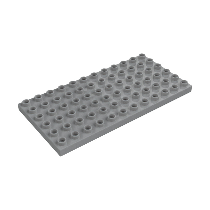 Duplo Medium Stone Gray Plate 6 x 12 (4196 / 18921) | Brick Owl - LEGO ...