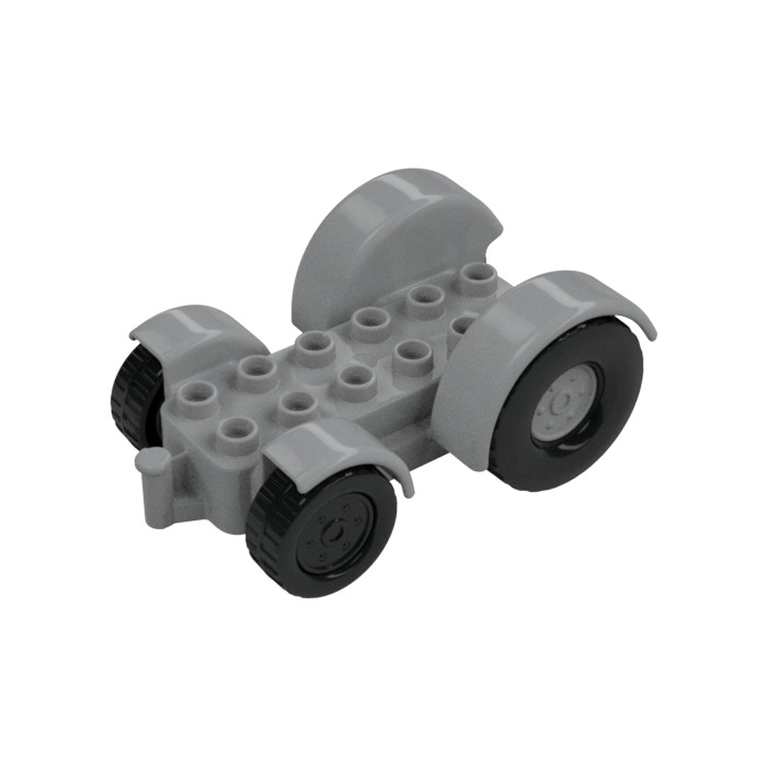 Duplo Tractor with Grey Wheels (24912) | Brick Owl - LEGO Marketplace