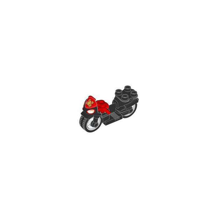 Duplo Motorcycle with Spider-Man (Spin) Logo (108362) | Brick Owl ...