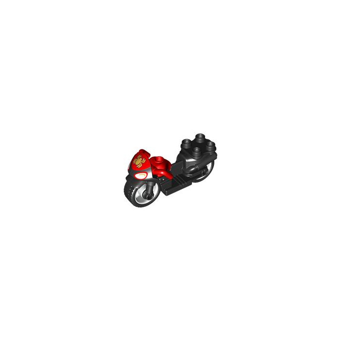 Duplo Motorcycle with Spider-Man (Spin) Logo (108362) | Brick Owl ...