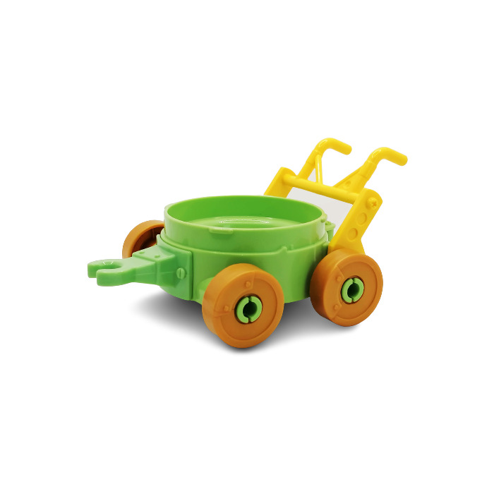 Duplo Push Cart with Yellow Handlebars (44465) | Brick Owl - LEGO ...