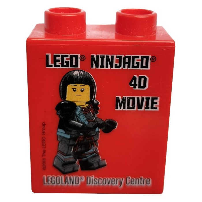Duplo Brick 1 x 2 x 2 with LEGOLAND Discovery Centre Lego Ninjago 4D ...